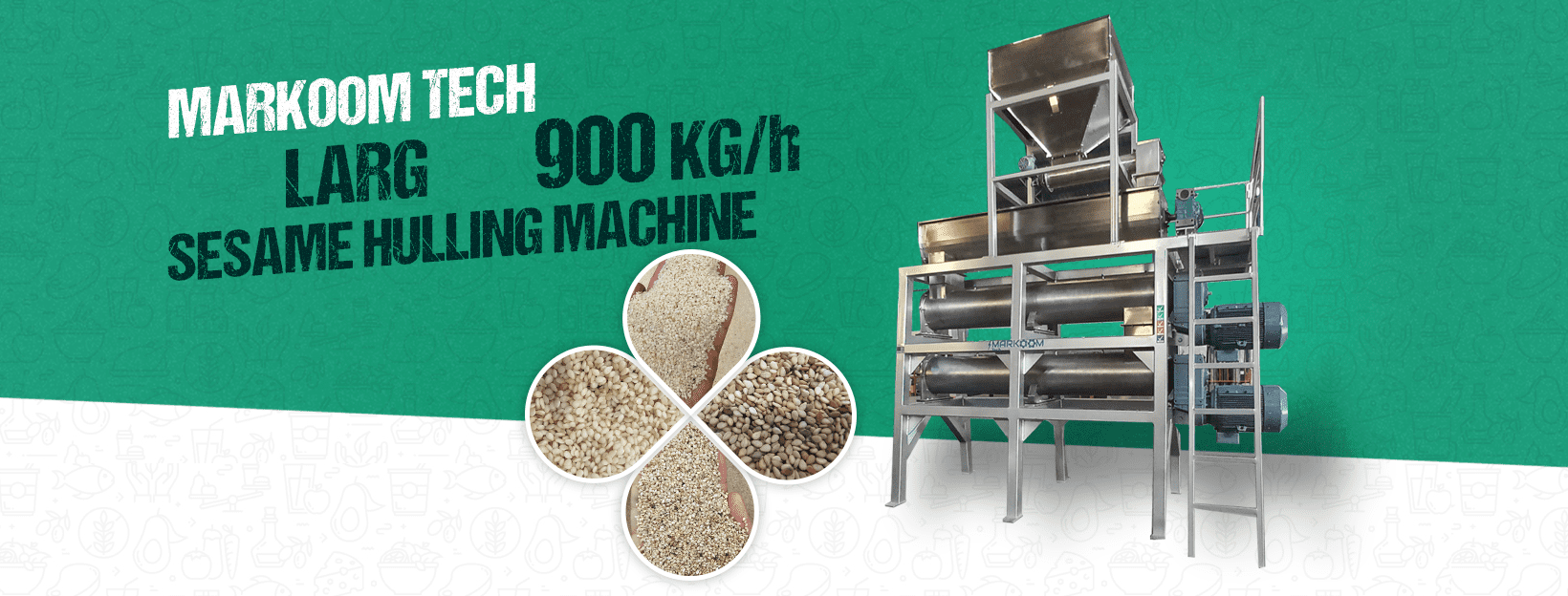 Sesame seed handling machines, Tahini producing machines - Markoomtech ...